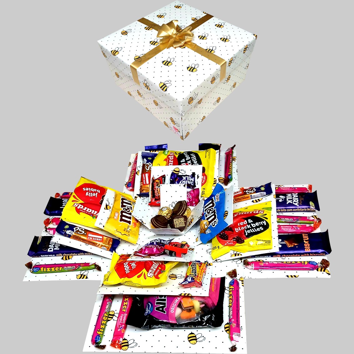 Pop-Up Gifts - Bees Sweet & Chocolate Explosion Gift Box - Gift Hamper ...